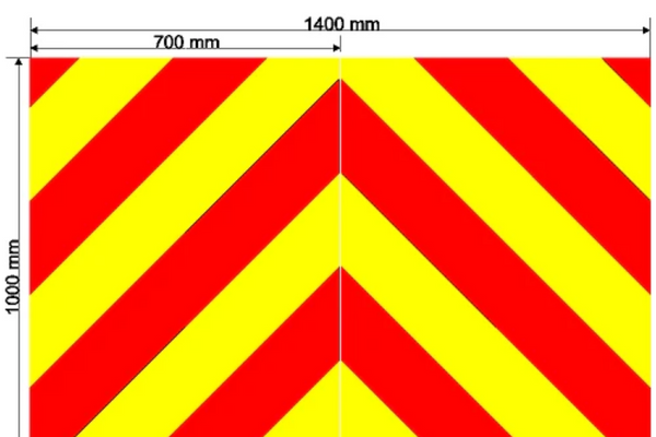 Custom Sized Reflective Chevrons – Chapter 8 Shop