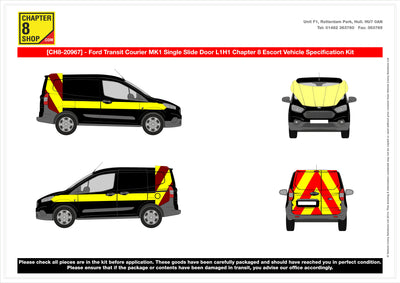 Ford Transit Courier MK1 Single Slide Door L1H1 Chapter 8 Escort Vehic ...